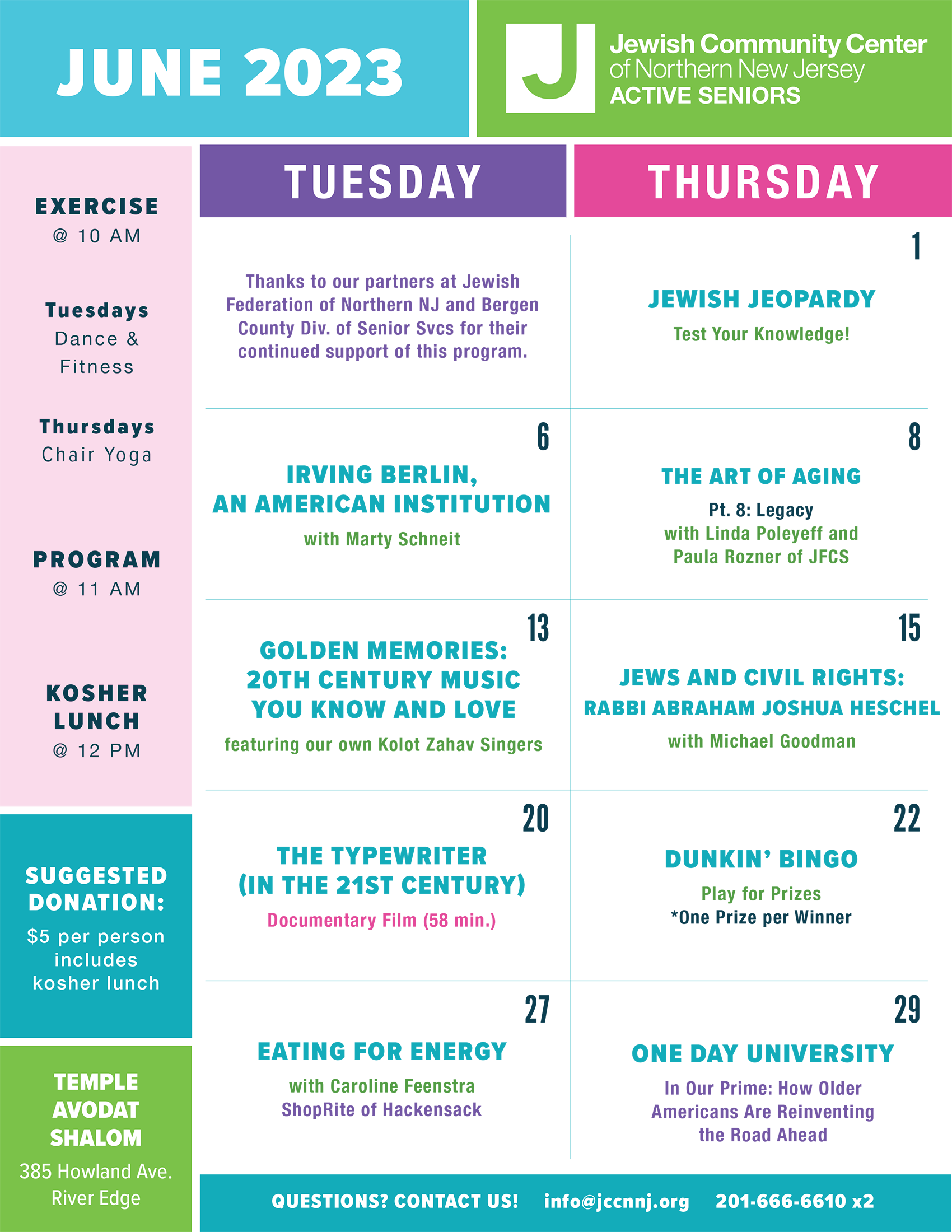 Active Seniors – JCC NNJ